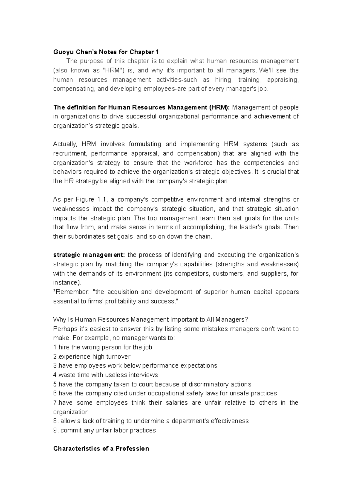 Chapter 1- About the Summary Notes For Chapter 1 - Guoyu Chen’s Notes ...