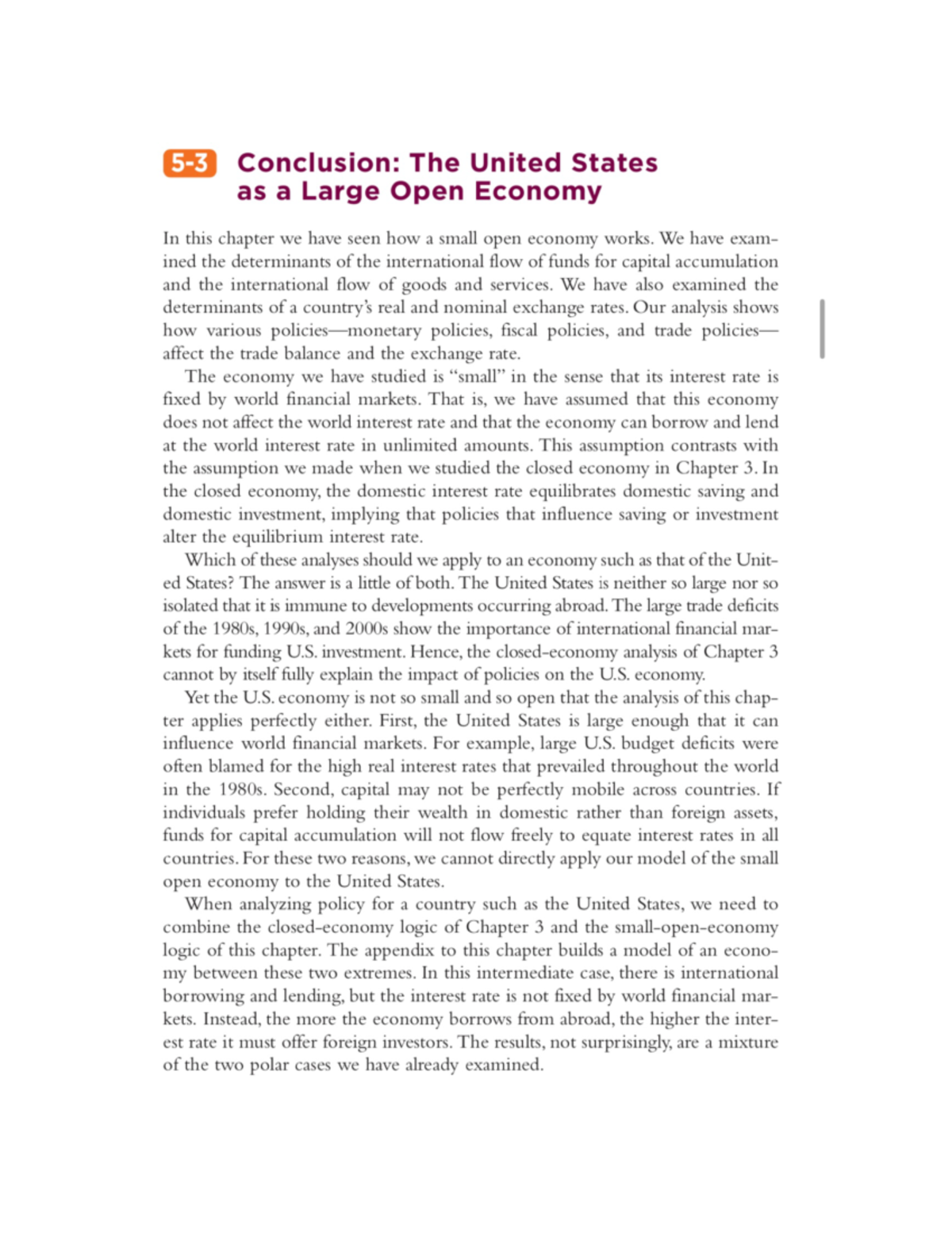 The United States as a Large Open Economy - MACRO ECONOMICS - Studocu