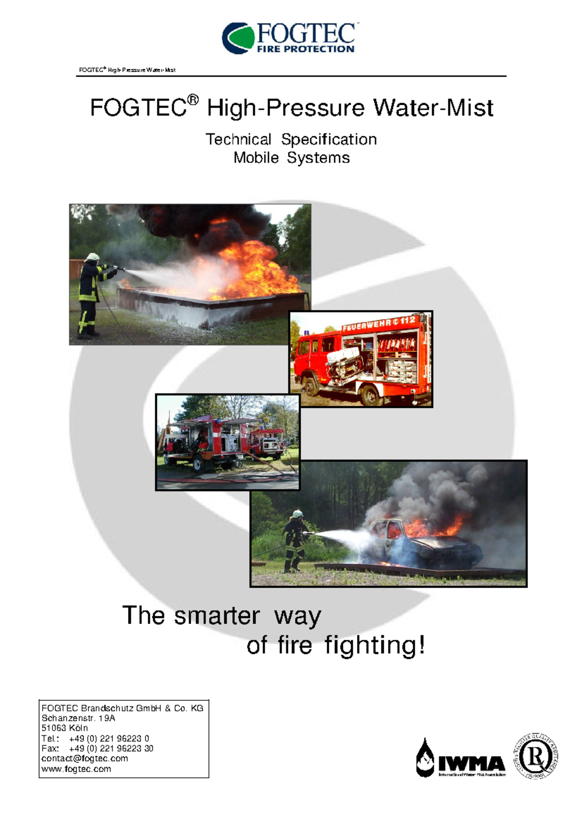 Brochure mobile systems - FOGTEC ® High-Pressure Wa t e r -M i s t ...