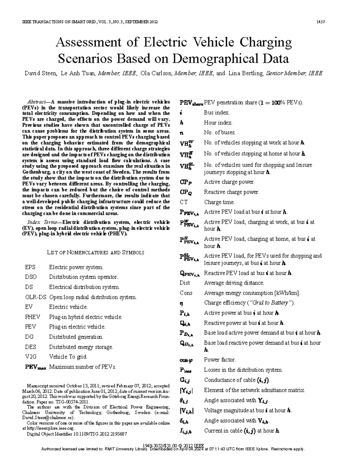 Assessment of Electric Vehicle Charging Scenarios Based on ...