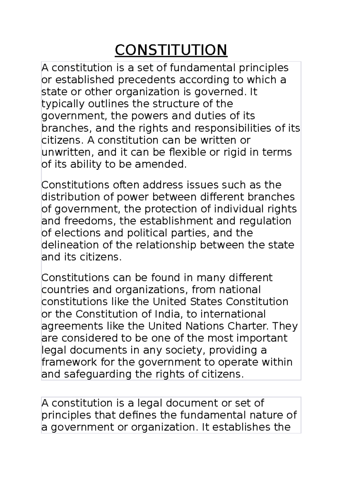Constitution It Typically Outlines The Structure Of The Government constitution-it-typically-outlines-the-structure-of-the-government