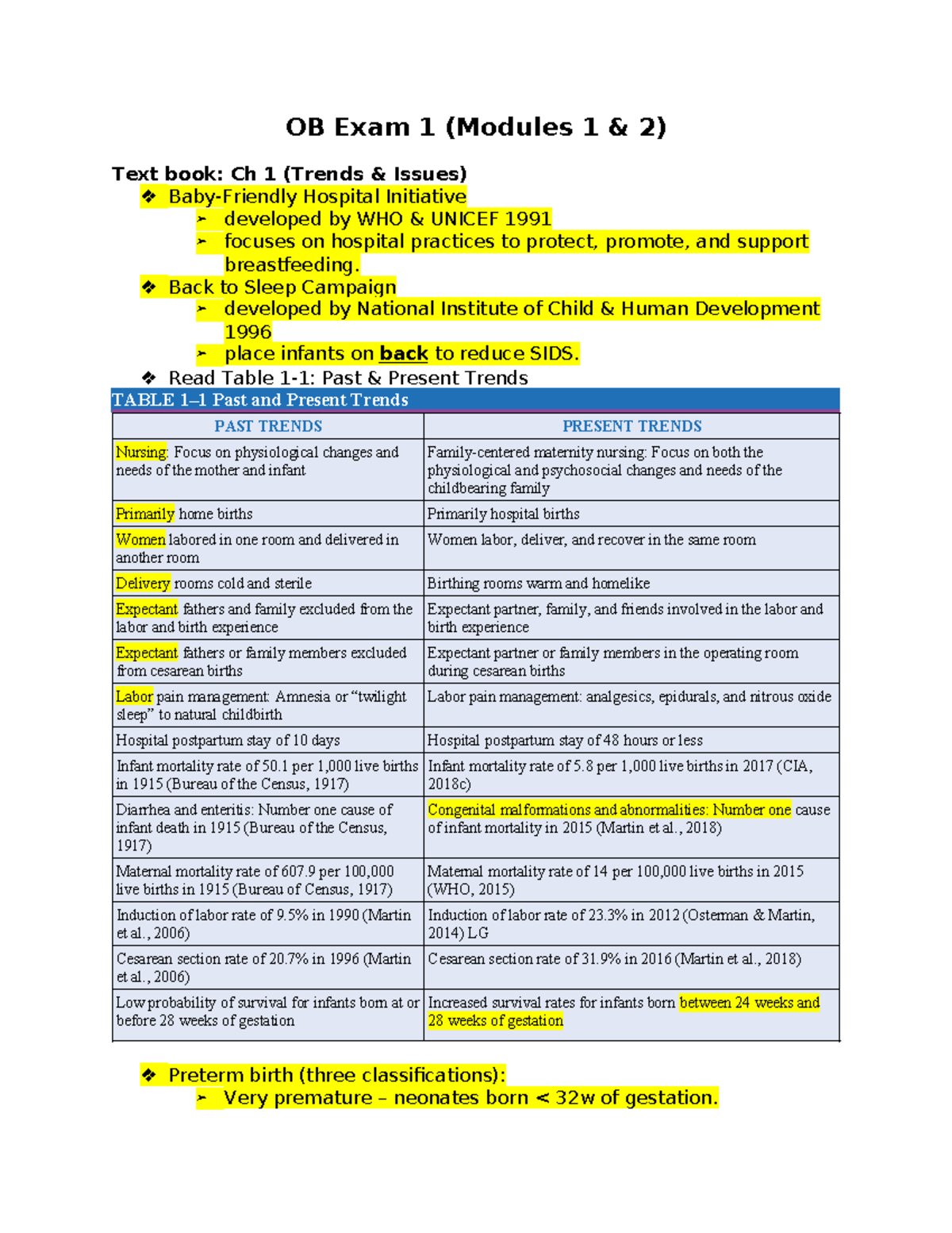 OB one - OB Exam 1 (Modules 1 & 2) Text book: Ch 1 (Trends & Issues ...