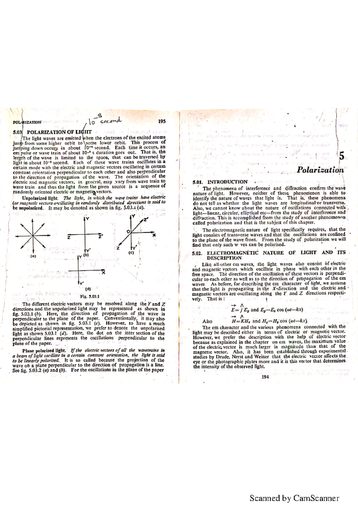 Polarization - detail notes - Physics/Chemistry - Studocu