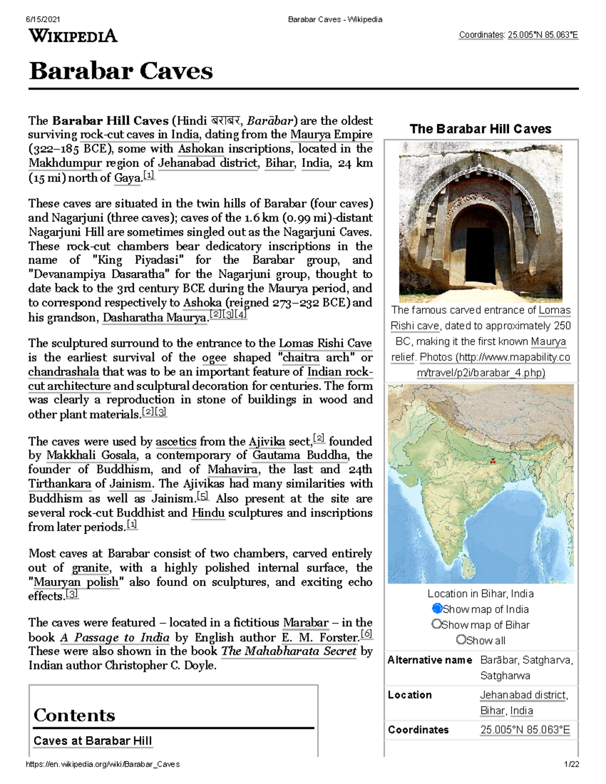 Barabar Caves Wikipedia The Barabar Hill Caves The Famous Carved