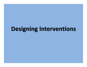 Evaluating OD Interventions - Evaluating OD Interventions Evaluating OD ...