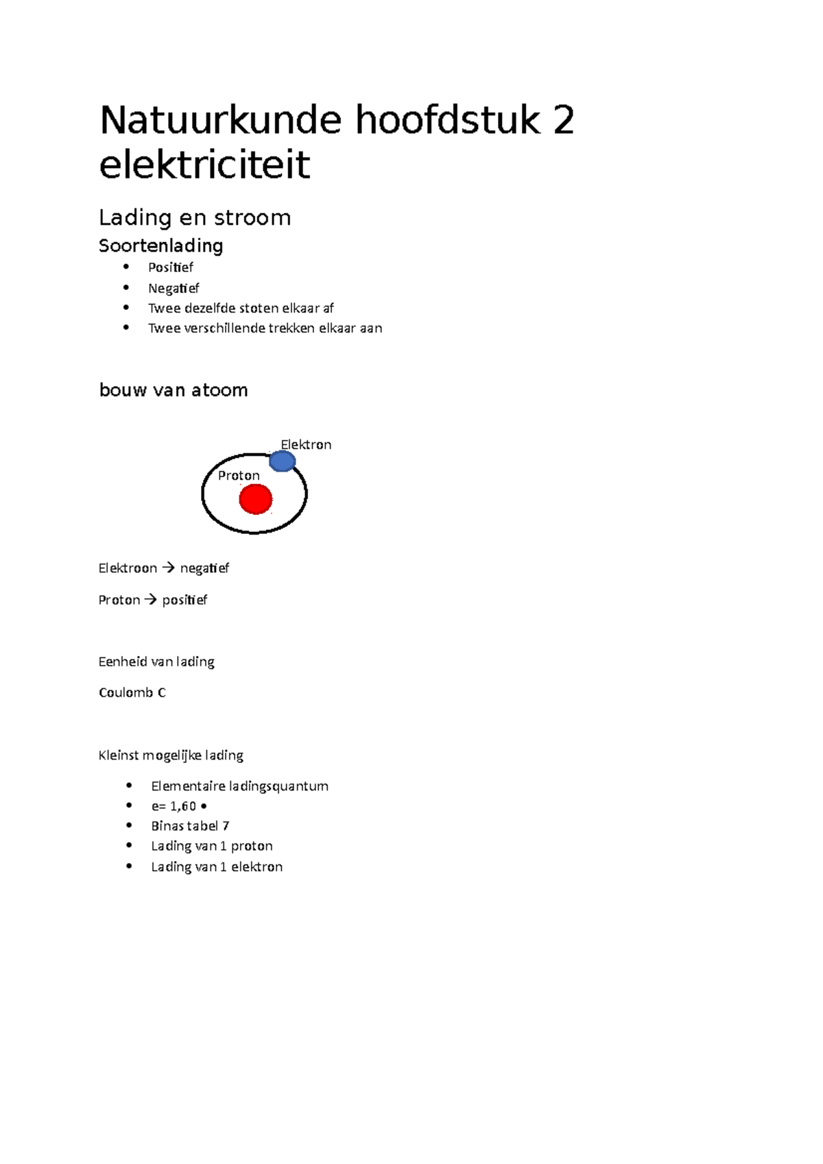 Natuurkunde samenvatting H 2, H9 - Natuurkunde hoofdstuk 2 ...