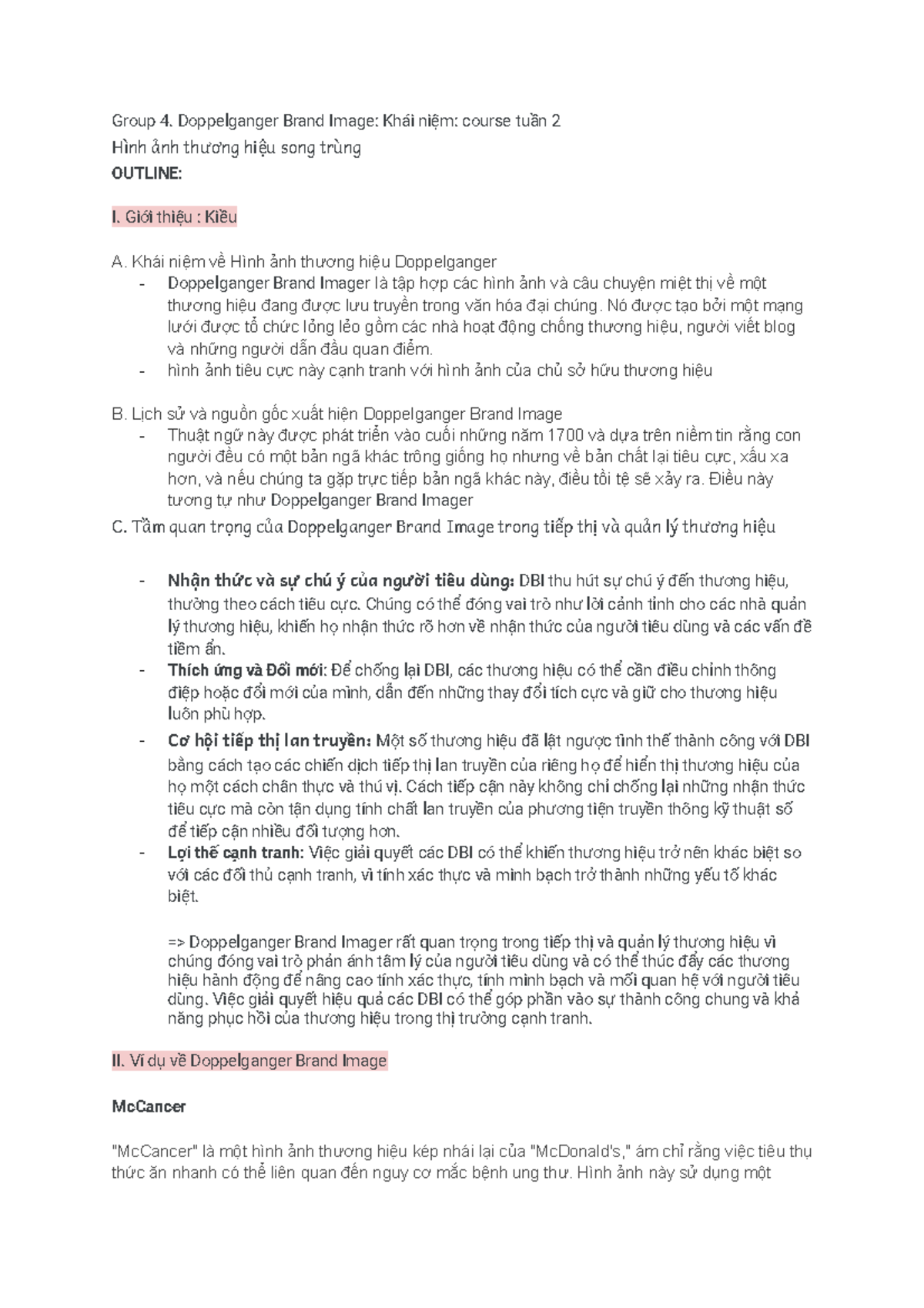Activity 1 - dafhhfadadff - Group 4. Doppelganger Brand Image: Khái ...