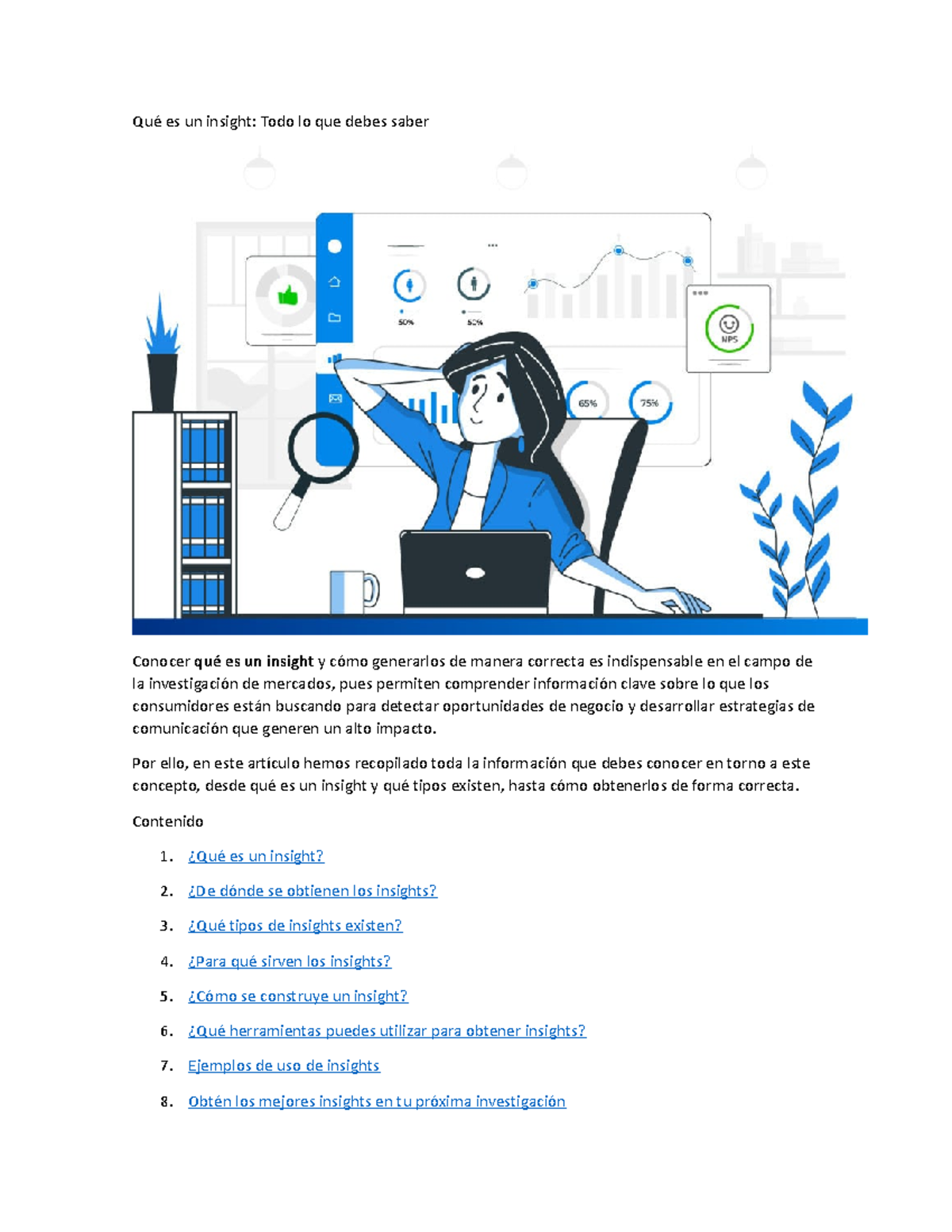 Qué es un insight - examen - Qué es un insight: Todo lo que debes saber ...