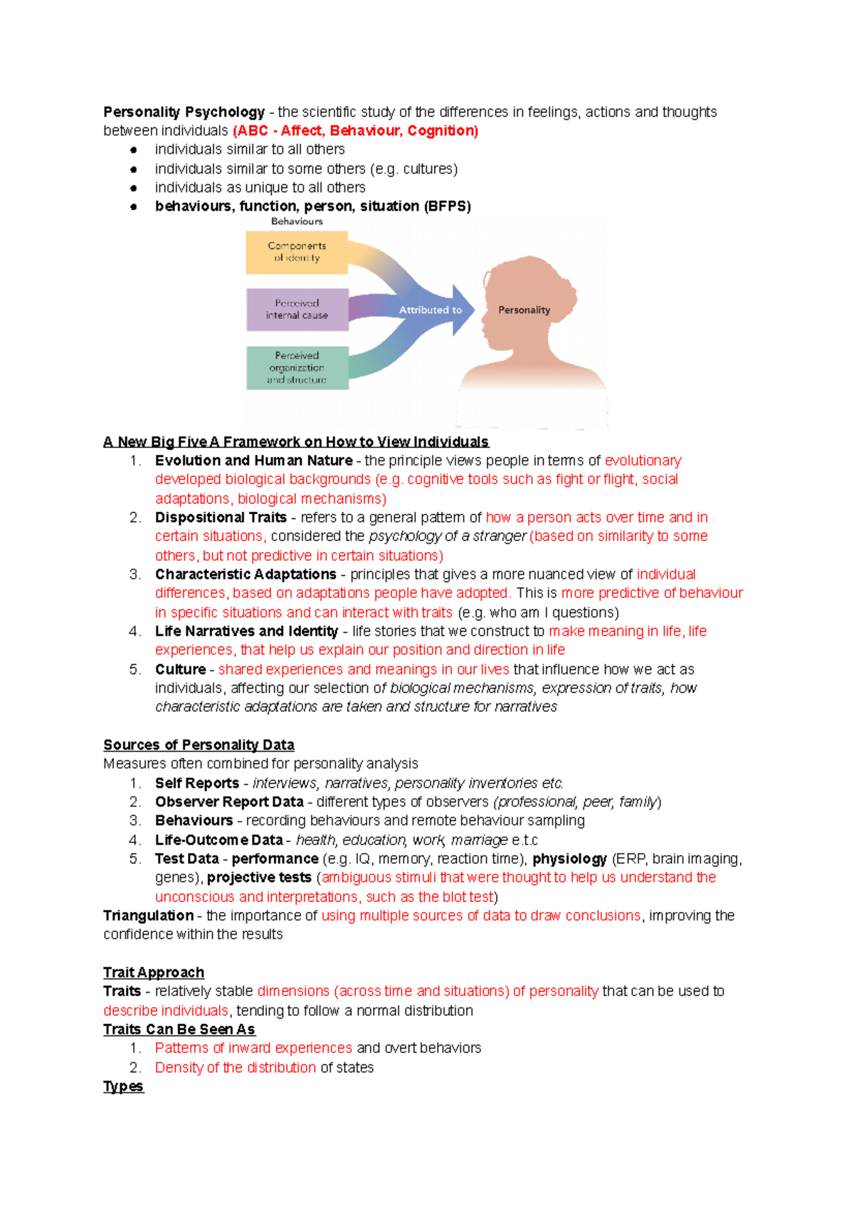 Chapter 14 Personality - Personality Psychology the scientific study of ...