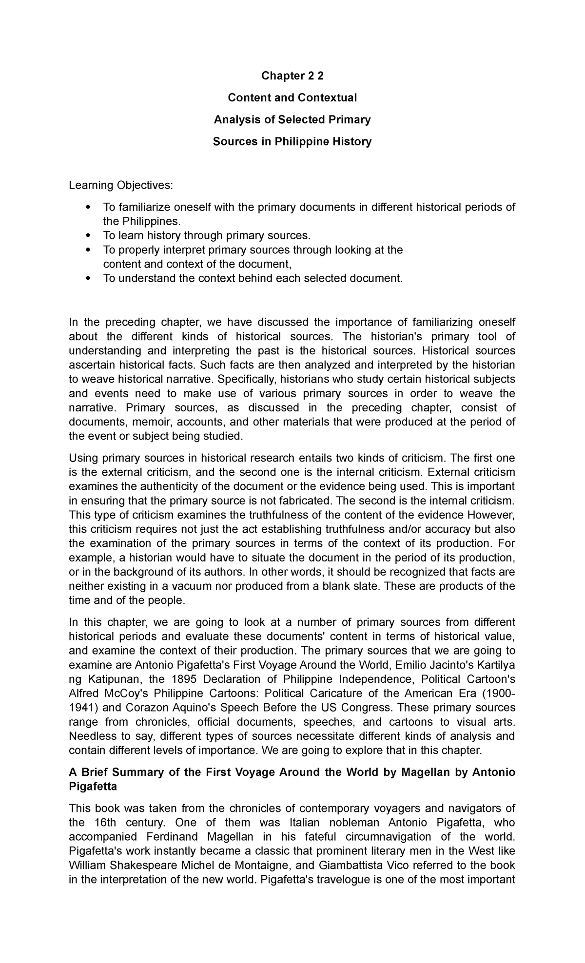 General INFO IN RPH - Some important notes in Readings in the ...