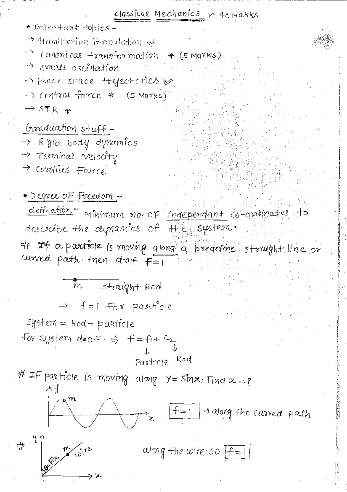 Classical mechanics notes - Post-graduate physics - Studocu