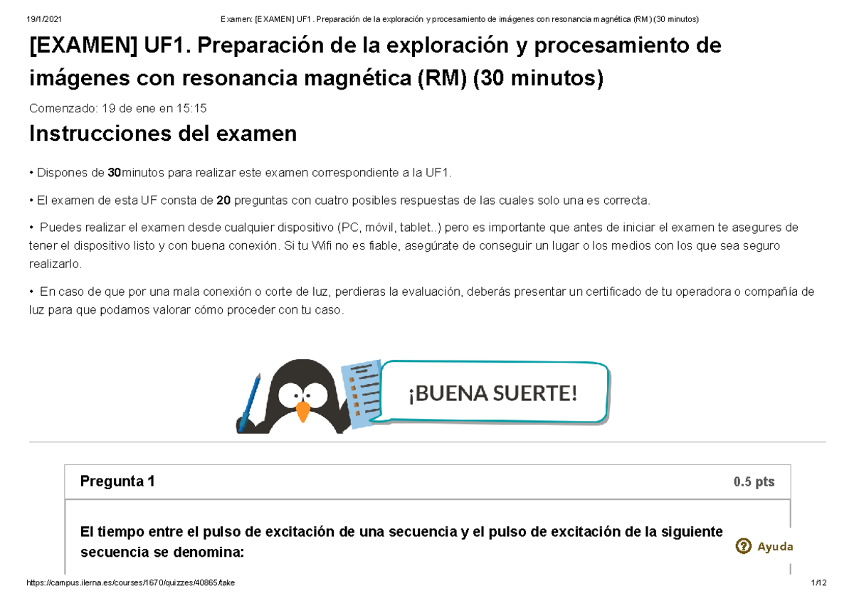 M07 1s2021 Técnicas De Imagen Por Resonancia Magnética Examen Uf1