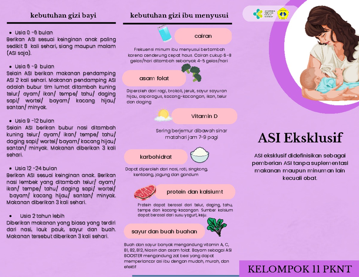 Leaflet revisi - karbohidrat protein dan kalsiumt sayur dan buah buahan ...