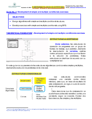 1. Guide 1 Computer Programming 2021-2 - Agosto 30, 2021 Email: jdazap ...