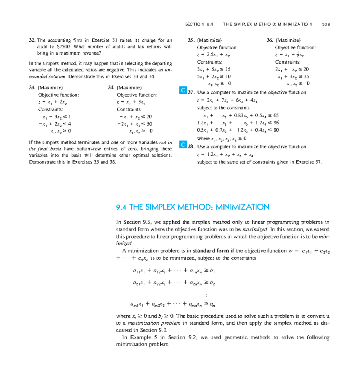 1586166095 Linear Programming - SECTION 9 THE SIMPLEX METHOD ...
