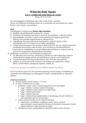 Aantekeningen Forensisch biologisch onderzoek, college 1, 5 stadia van ...