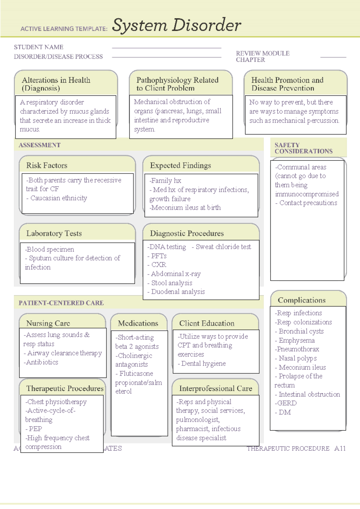 Template 1 - ACTIVE LEARNING TEMPLATES THERAPEUTIC PROCEDURE A A ...