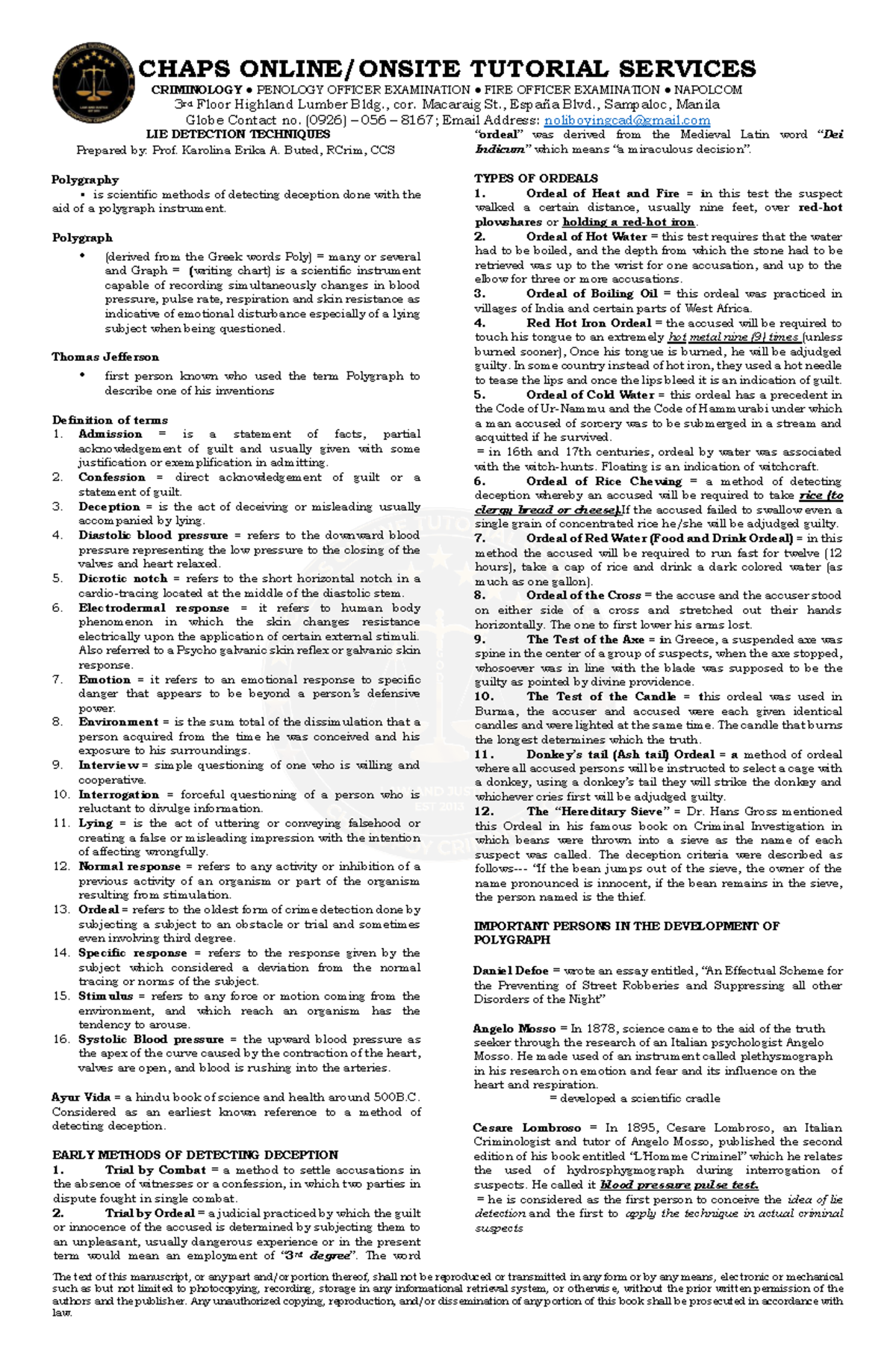 Inbound 2370272906132593564 - CRIMINOLOGY PENOLOGY OFFICER EXAMINATION ...