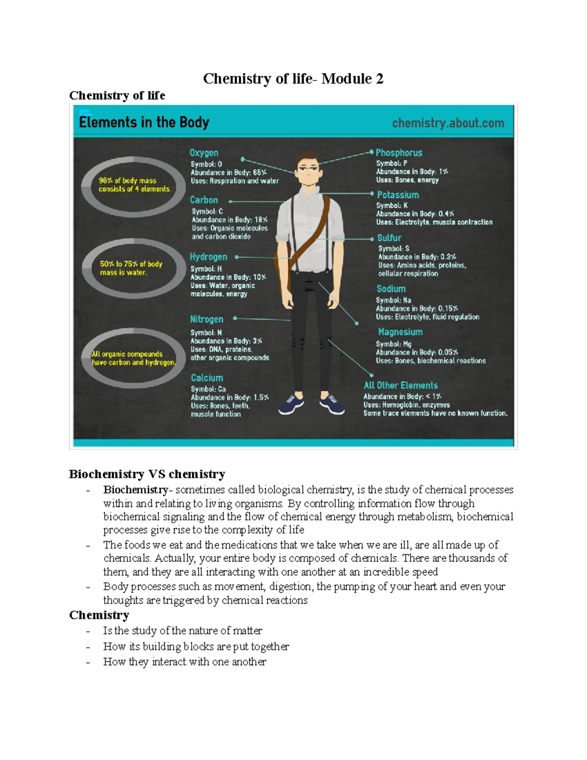 Chemistry of life- module 2 - By controlling information flow through ...