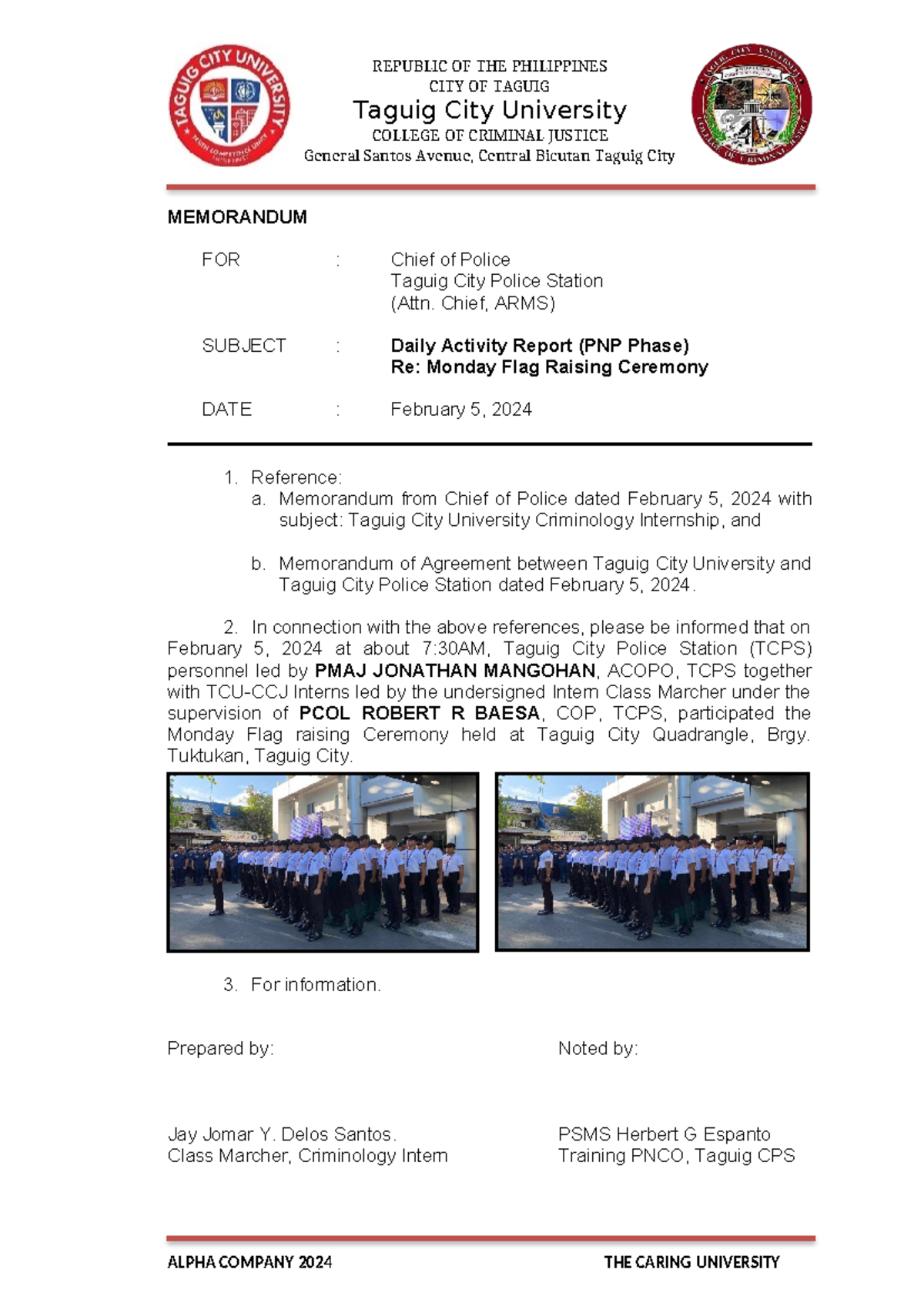 After Activity Report Final Corrected Version - REPUBLIC OF THE ...