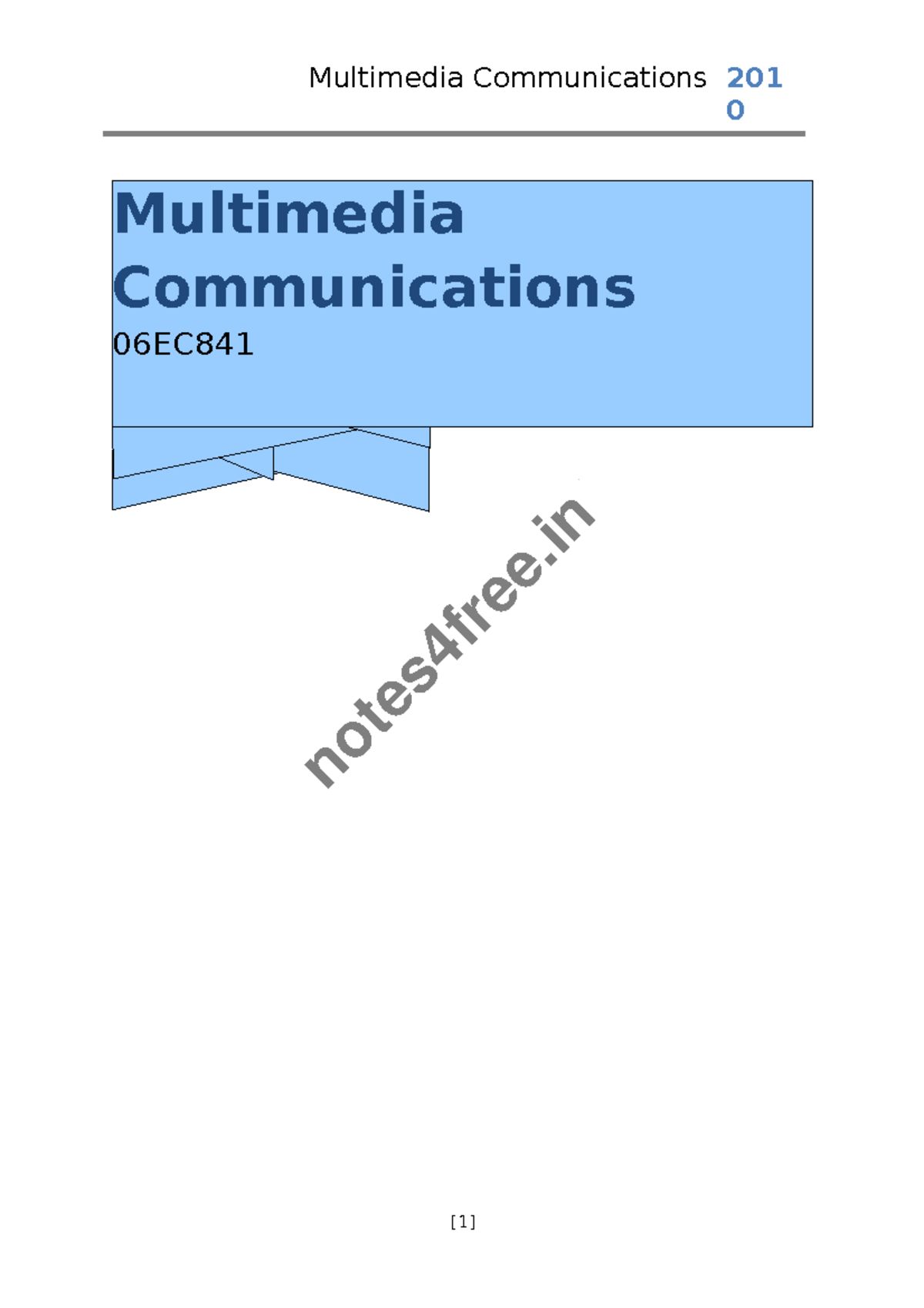 wave guides in the - SJBIT Multimedia 10 Communications 06EC 0 [1 ...