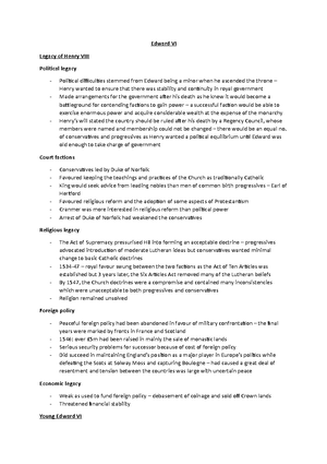 A Level History A - Sixth Form (A Levels) - Studocu