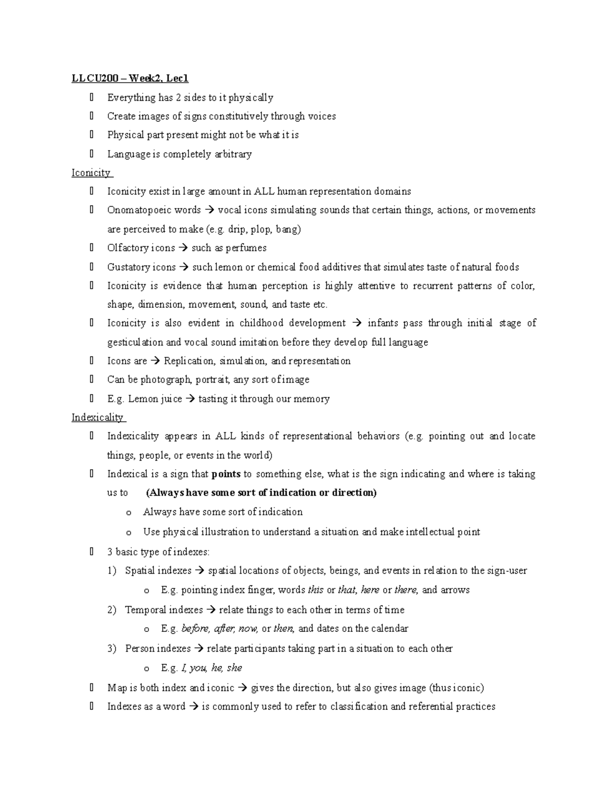 LLCU200 Week2 - study of signs and meanings - LLCU200 – Week2, Lec ...