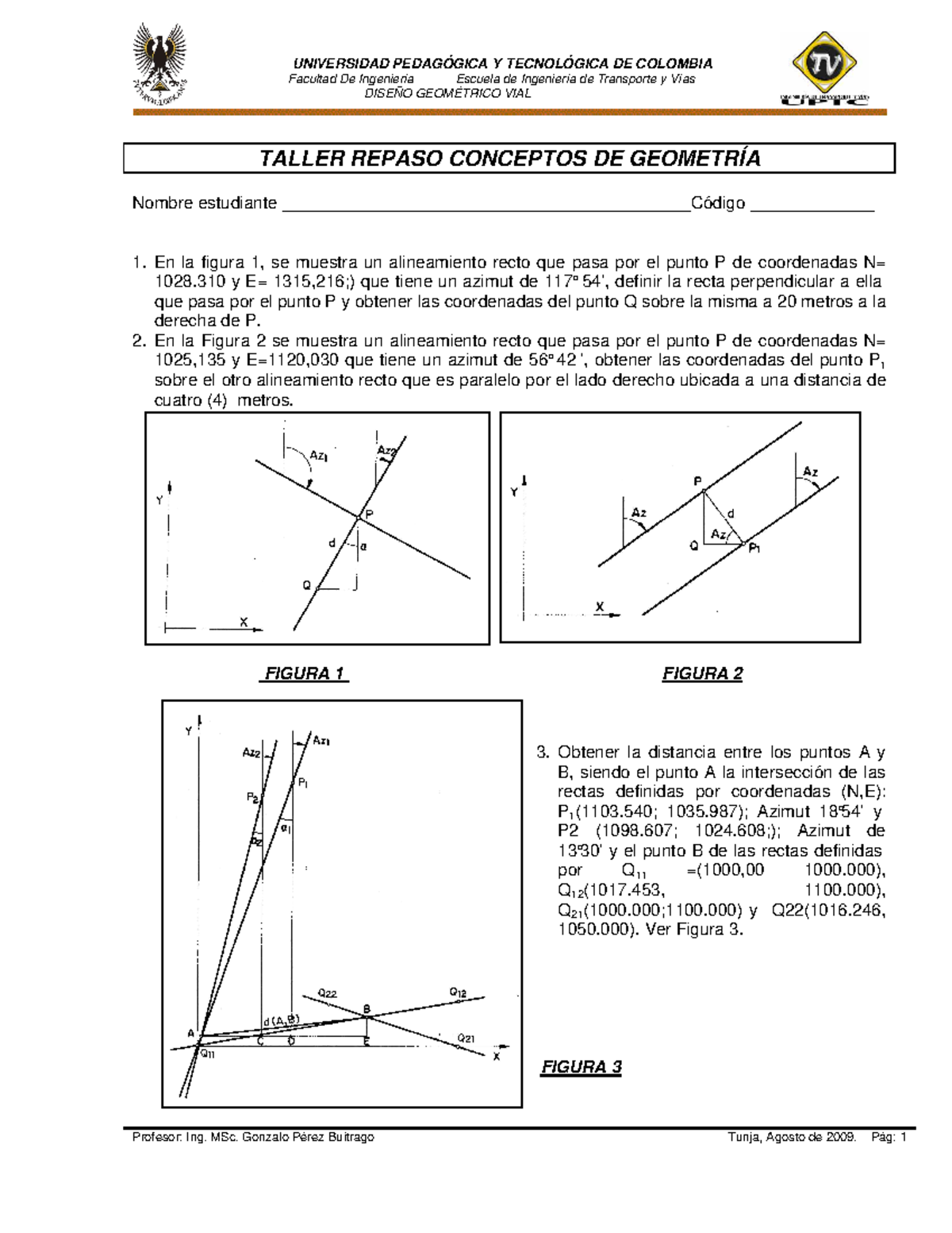 Taller 1 Repaso Geometria Lineas Y Circulos - Facultad De Ingeniería ...