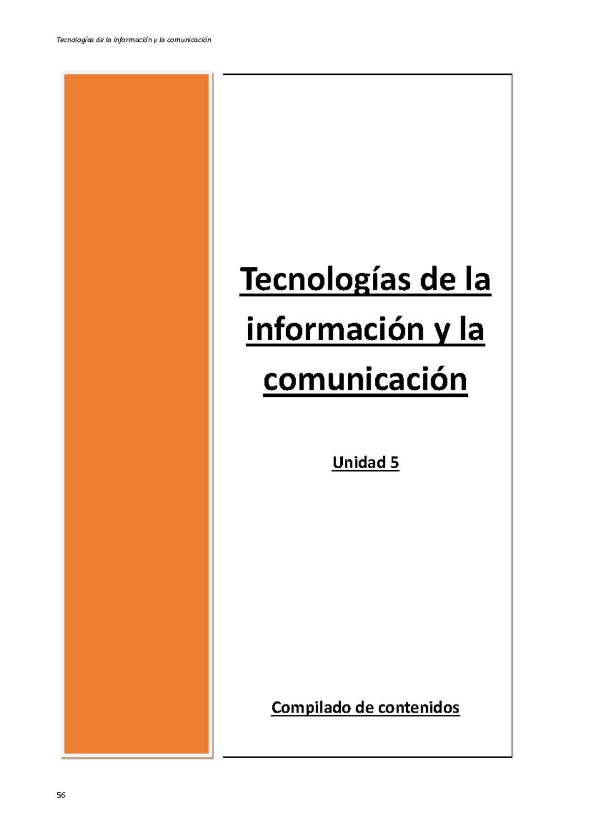 TIC apunte, Unidad 5 - tic - Tecnologías de la información y la ...