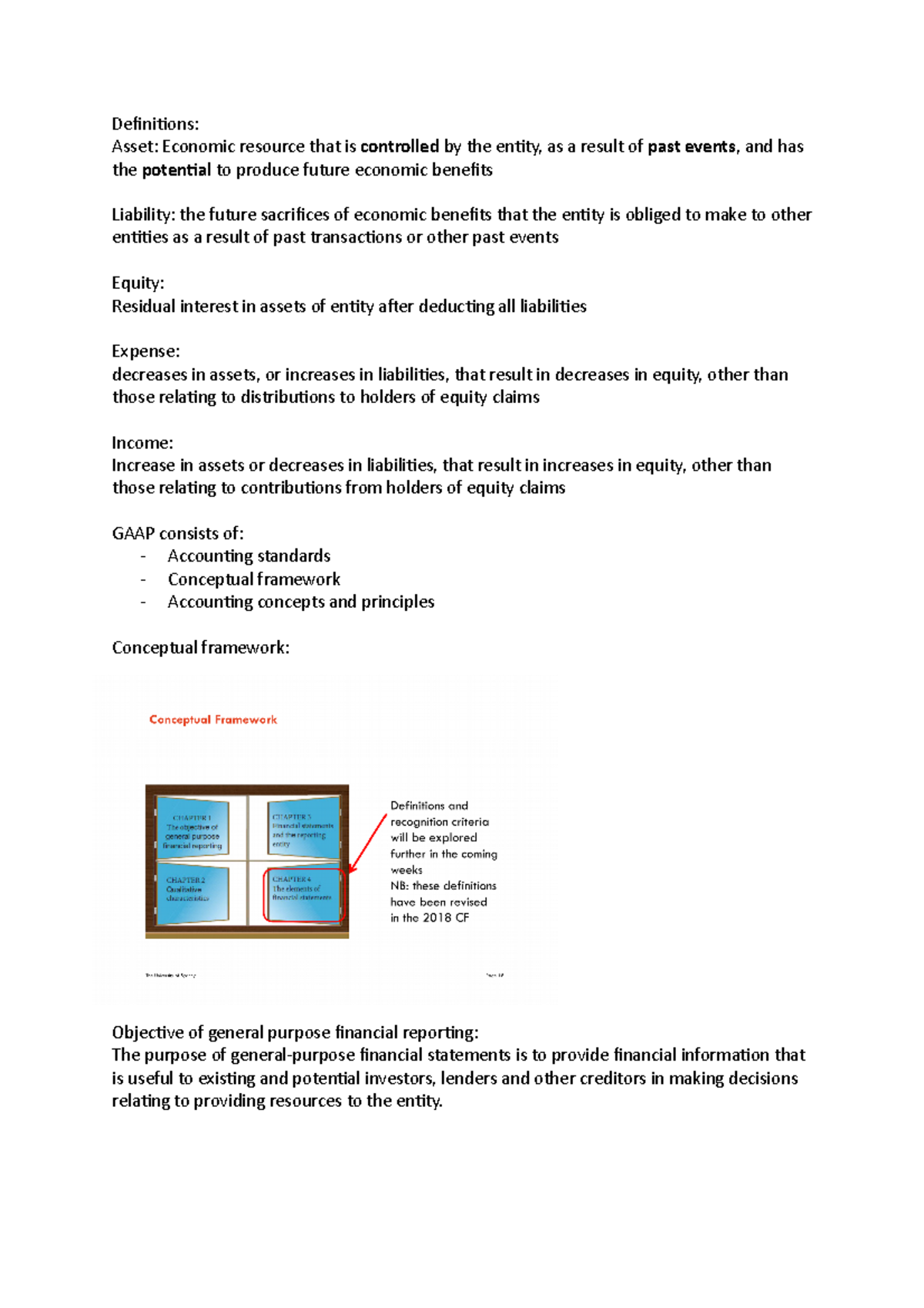 Final Exam Notes acct1006 - Definitions: Asset: Economic resource that ...