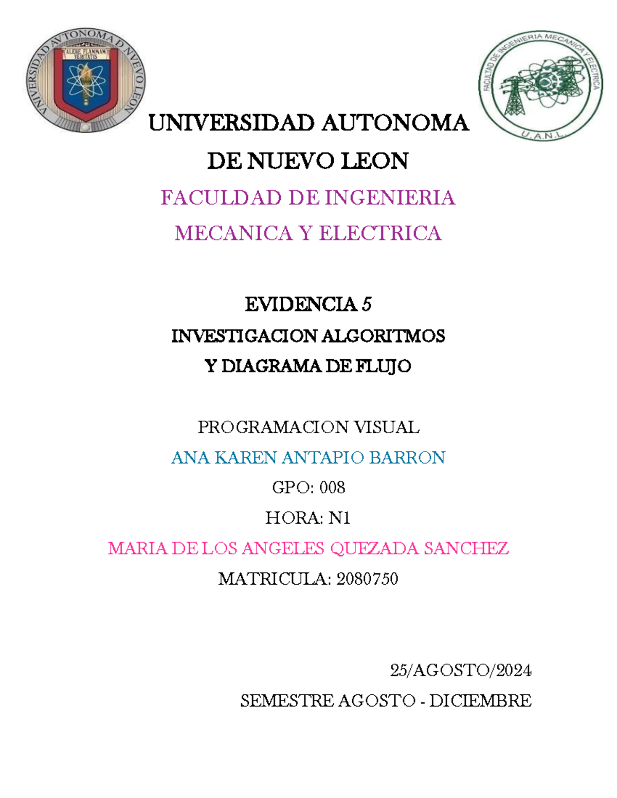 Evidencia 5 Investigacion - UNIVERSIDAD AUTONOMA DE NUEVO LEON FACULDAD ...