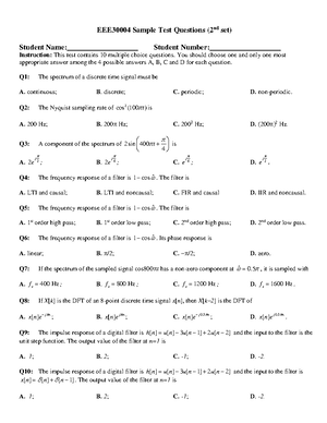 1.0 EEE30004 Sinusoids - EEE Digital Signal Processing Sinusoids TUNING FORK EXAMPLE - Sound of ...