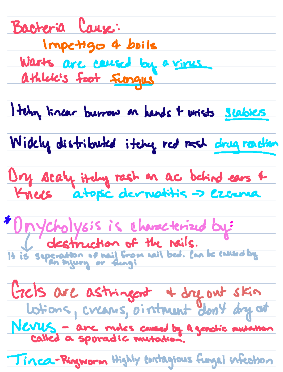 Patho Exam 2 notes - Bacteria Cause Impetigo boils warts are caused by ...