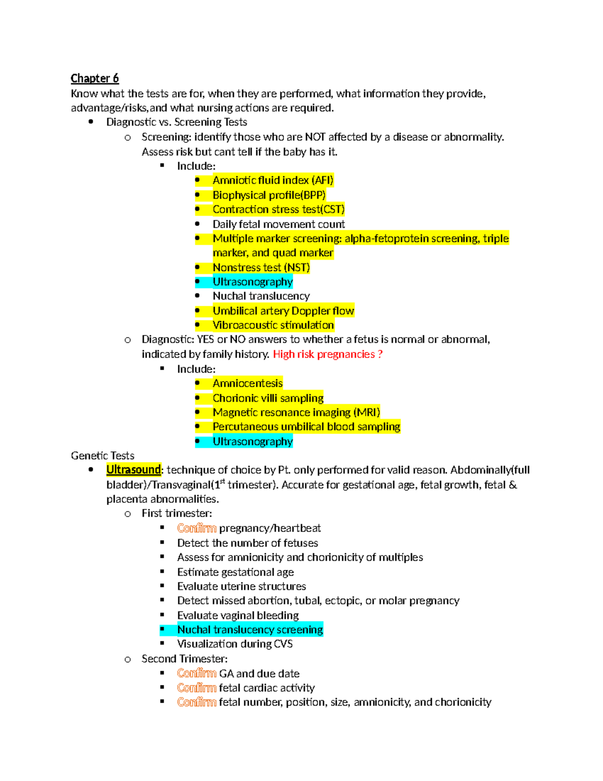 Assessment 2 Outline - Week 2 Notes - Chapters 6, 8 and 9 - Chapter 6 ...