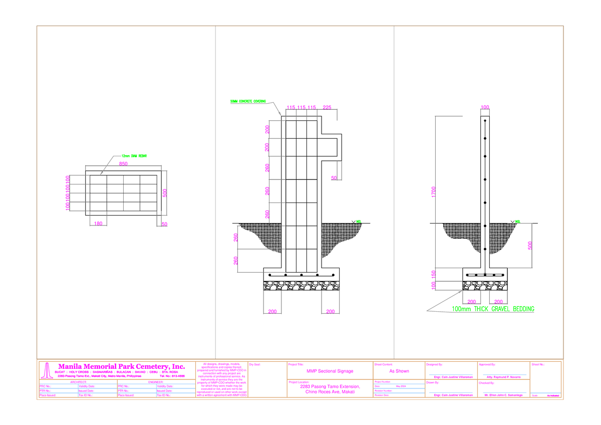 Signages - Structural Design (2)-Layout 1 - 500 850 180 100 100 100 100 ...