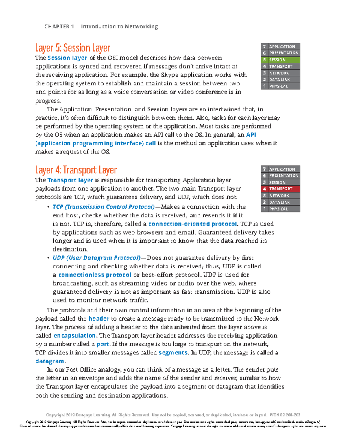 Itm301 tb-55 - textbook - 24 CHAPTER 1 Introduction to Networking Layer 5: Session Layer The ...