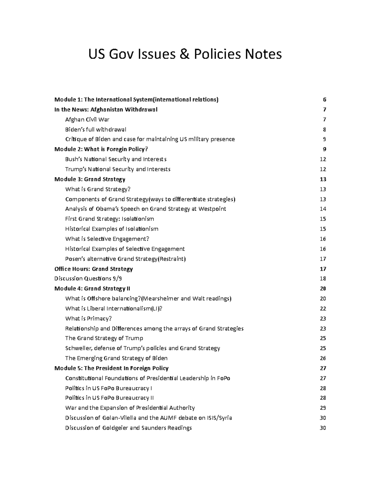 Gov312L Issues & Policies Notes - US Gov Issues & Policies Notes Module ...