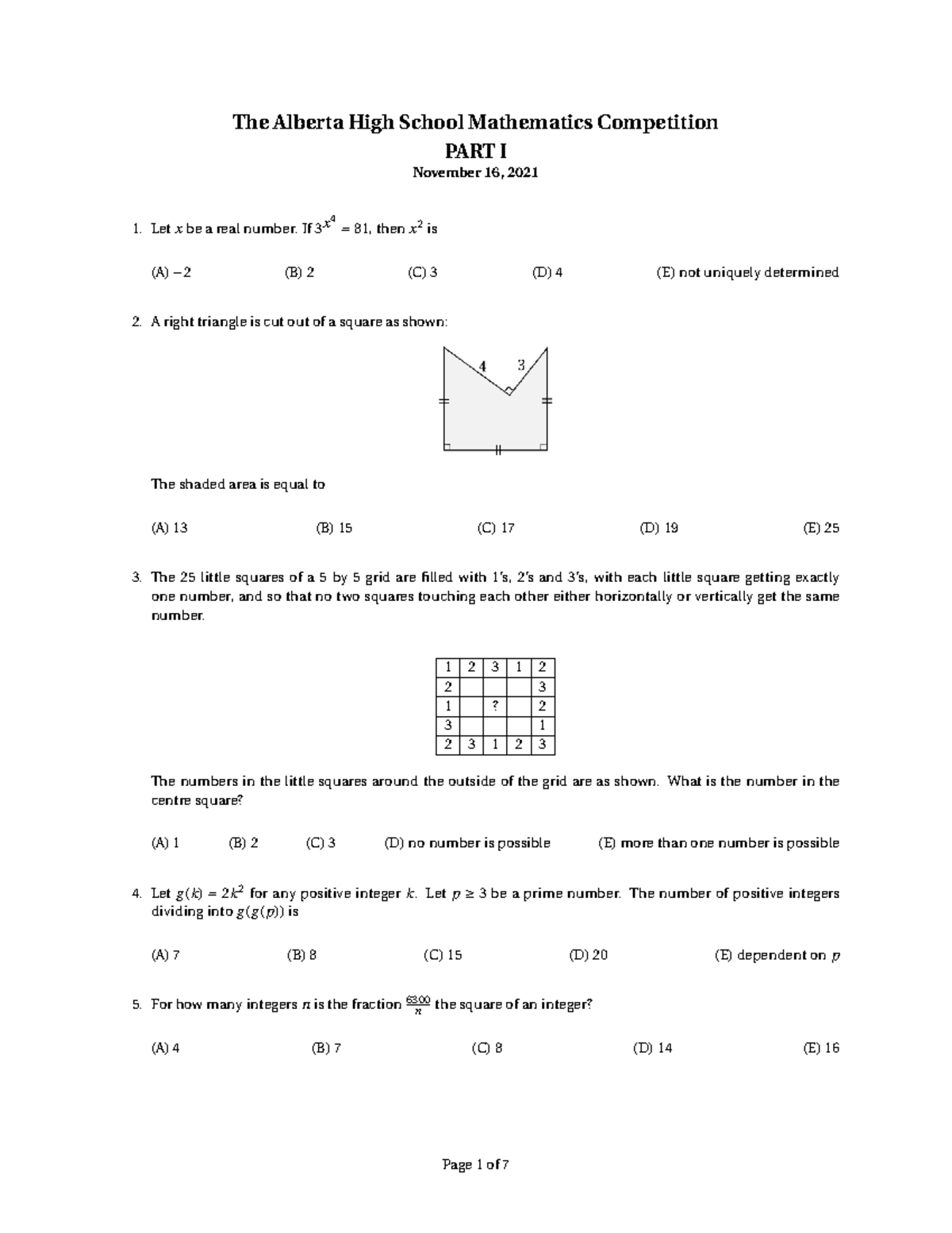2021-2022-PART1 - Practice final - The Alberta High School Mathematics ...