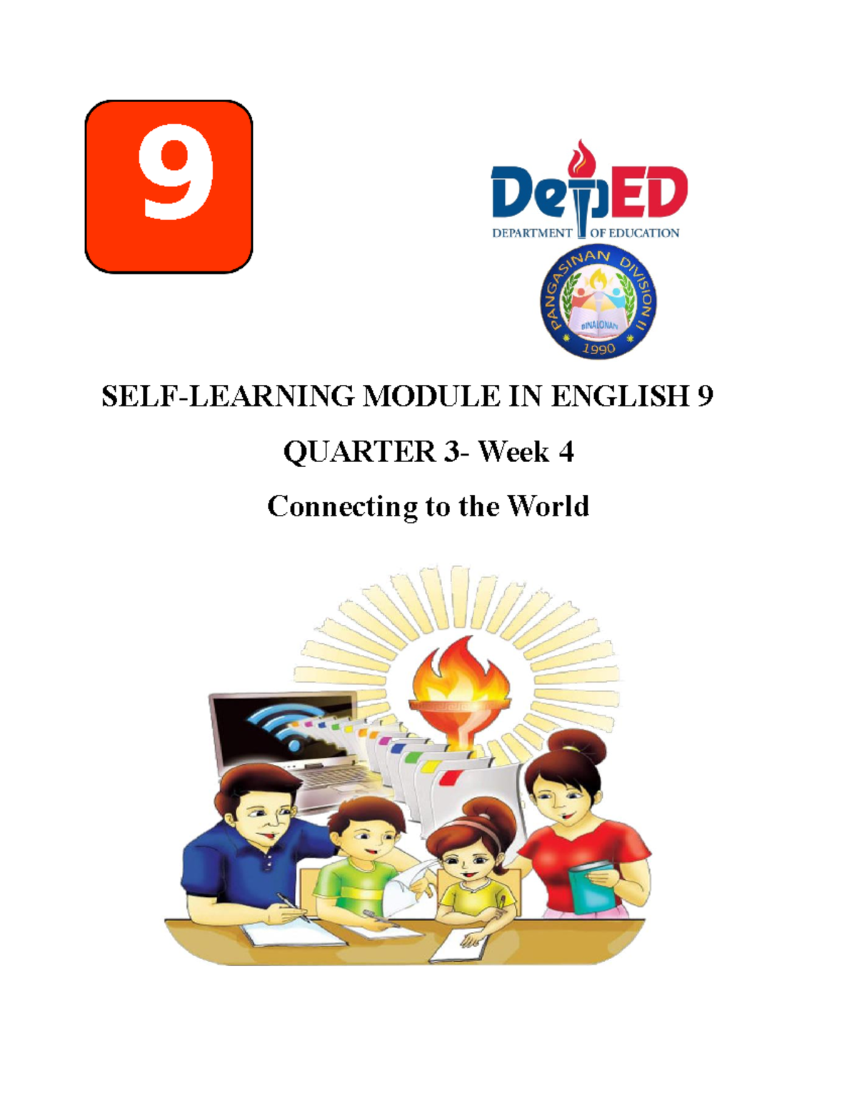 Grade 9 Q3 Module 4 MODULE 9 SELF LEARNING MODULE IN ENGLISH 9 