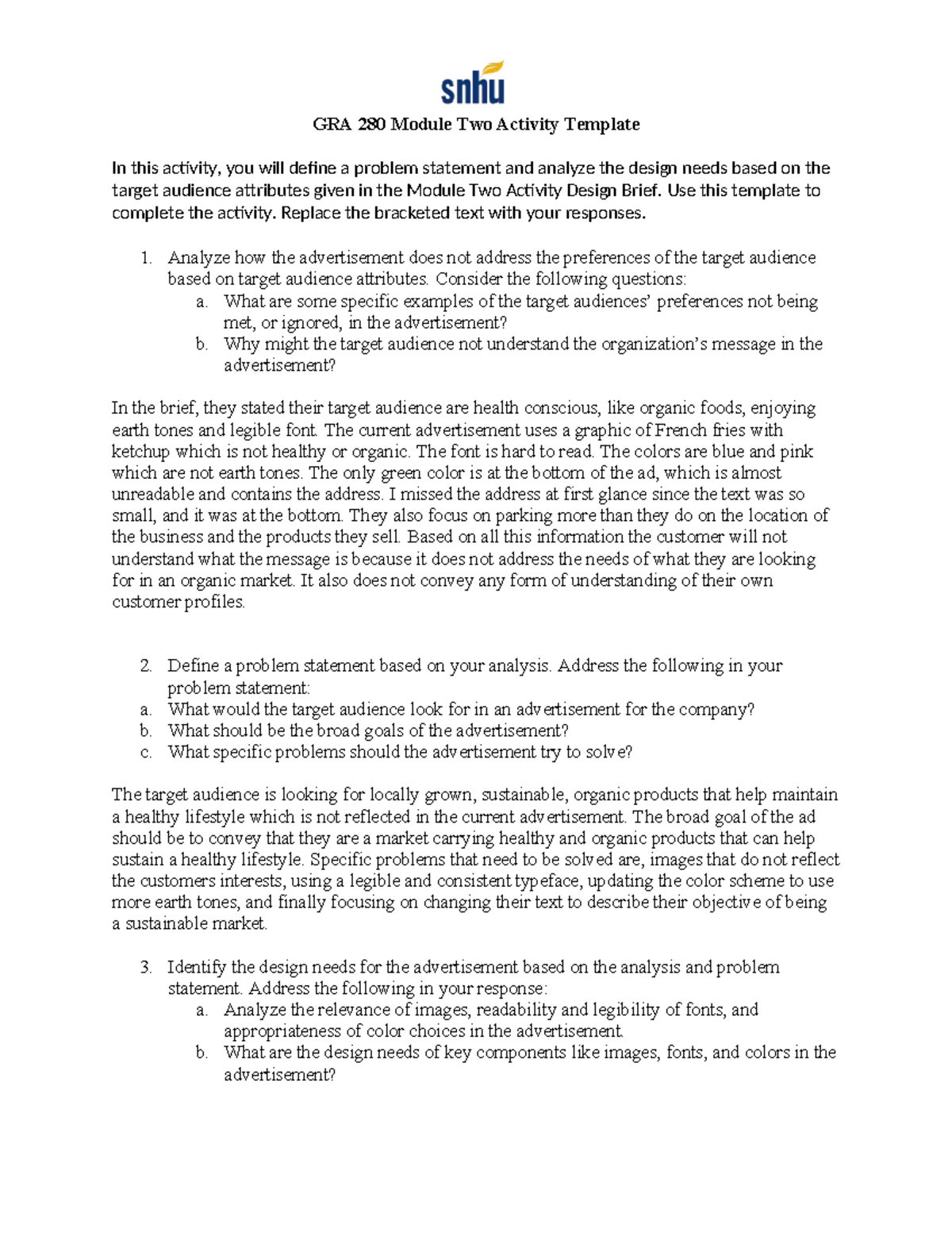 Gra 280 2 2 Module Two Activity Template Gra 280 Module Two Activity Template In This Activity 