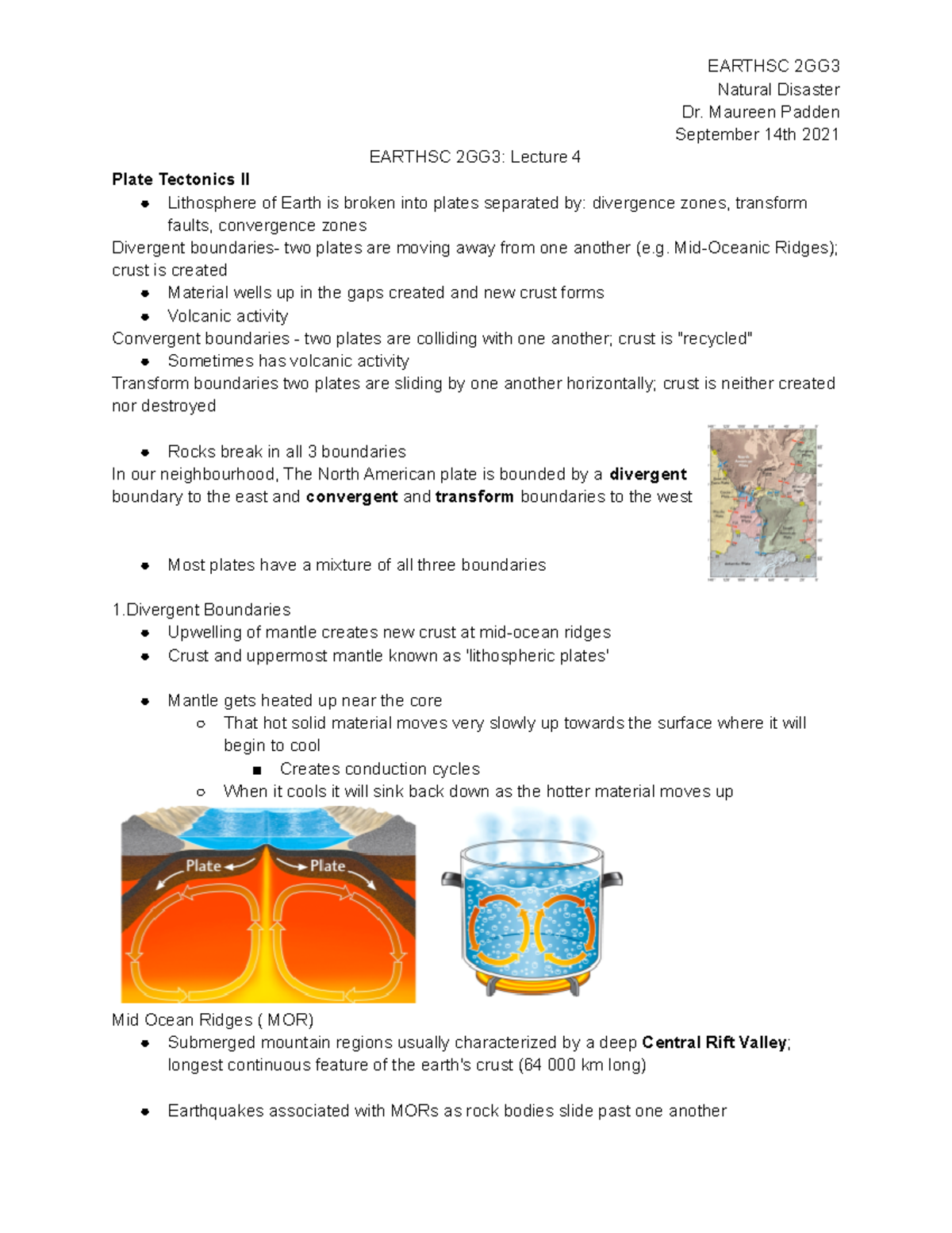 Natural Disasters Lecture Four Notes - Natural Disaster Dr. Maureen ...