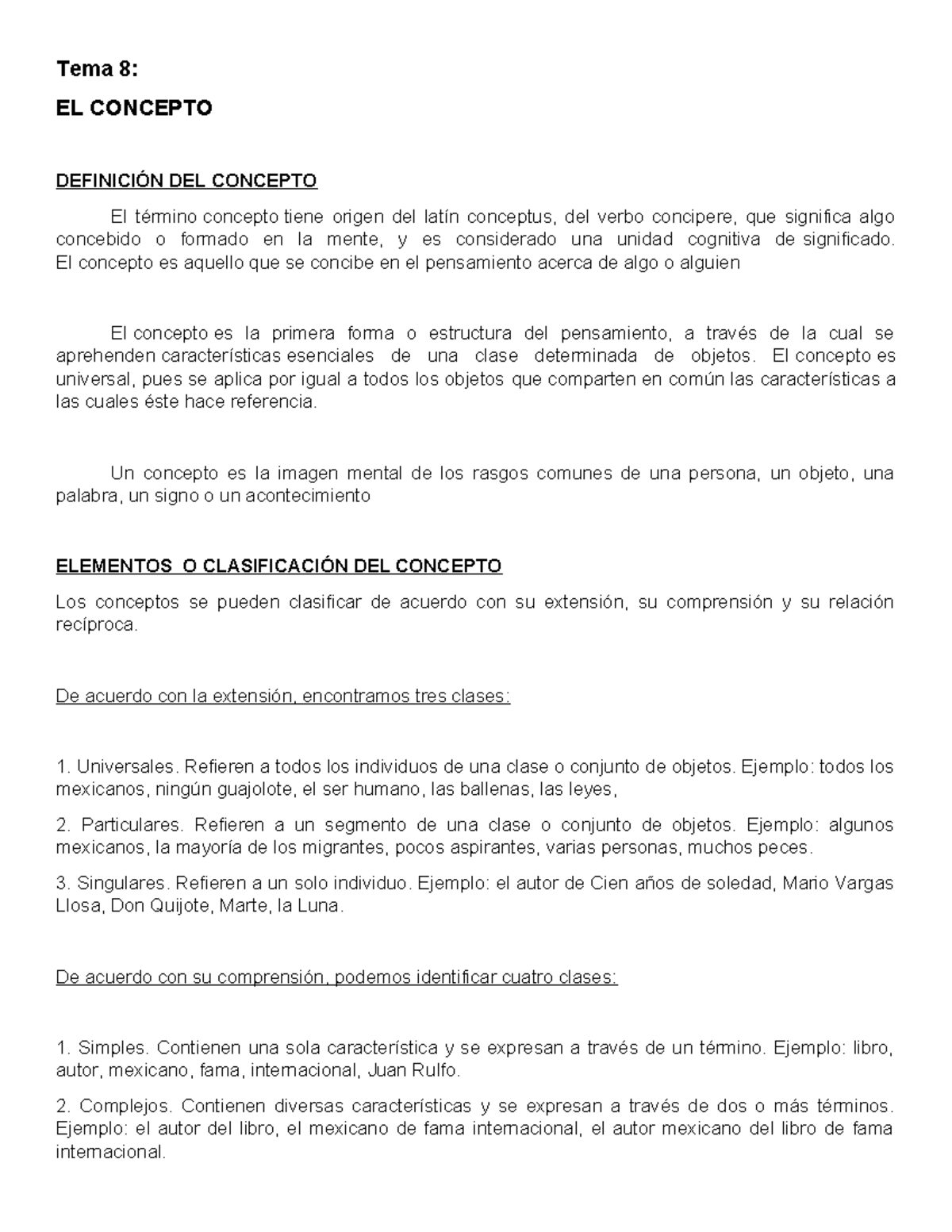 Tema 8 Logica Juridica - kkkkkkkkkkkkkk - Tema 8: EL CONCEPTO ...