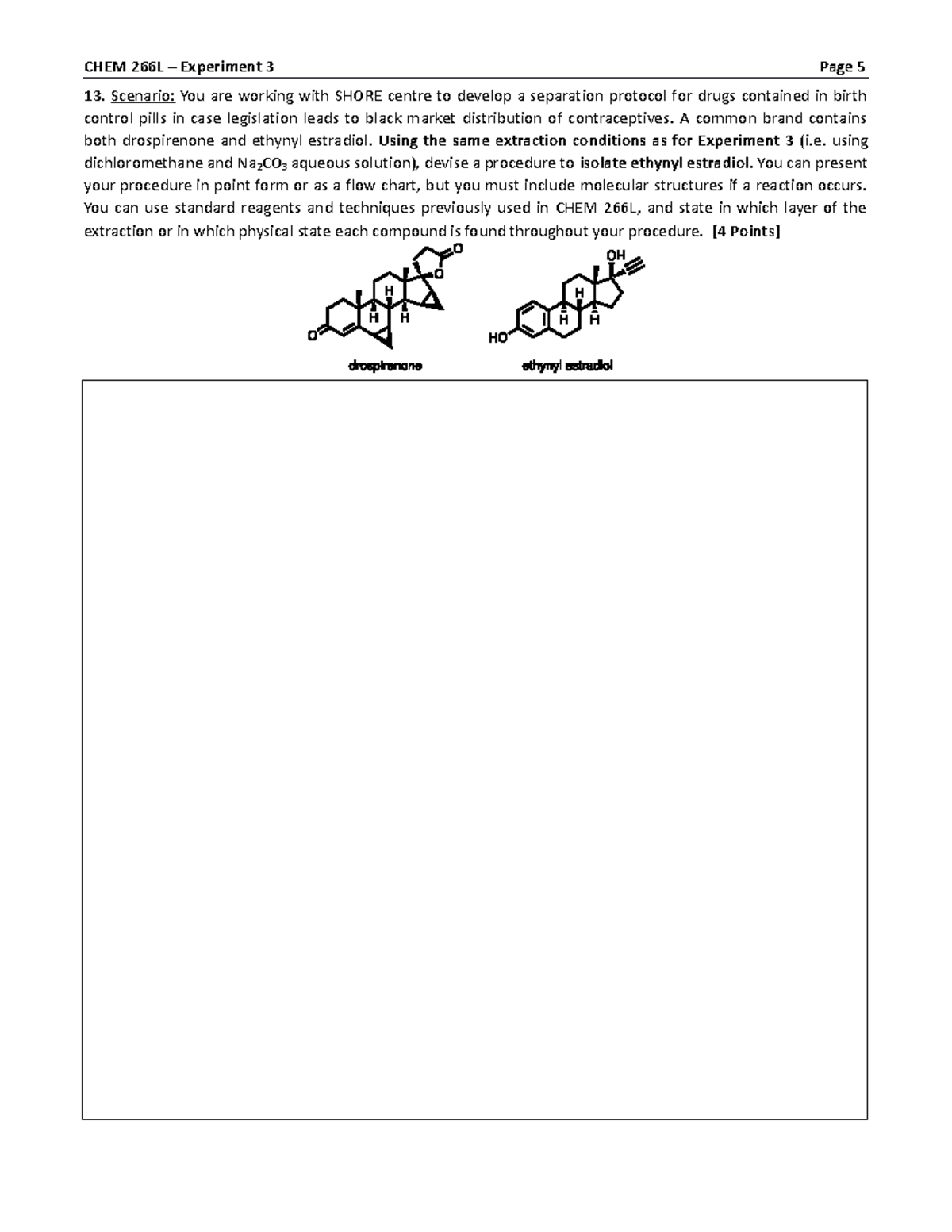 CHEM 266 L Exp 3 Page 5 Template - CHEM 266L – Experiment 3 Page 5 13 ...