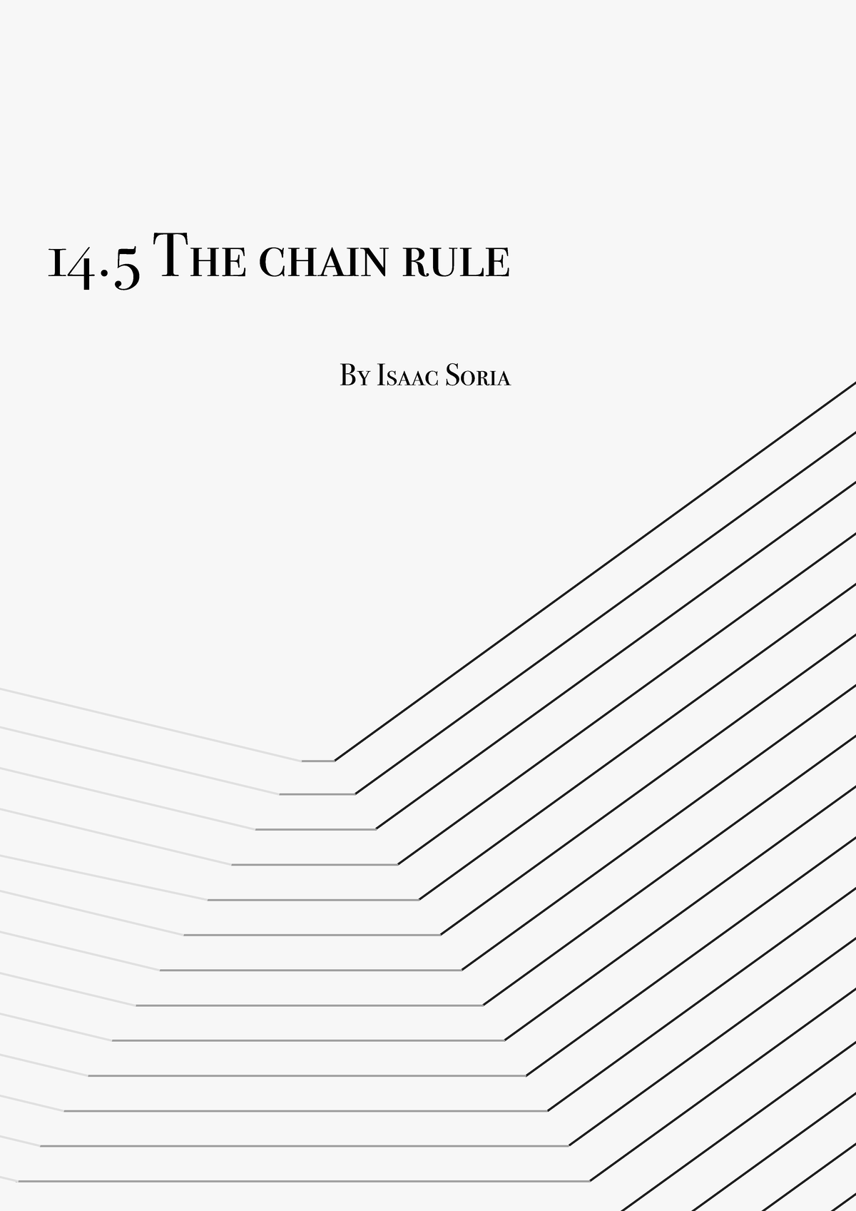 The Chain Rule for Partial Derivatives - 14 The chain rule By Isaac ...