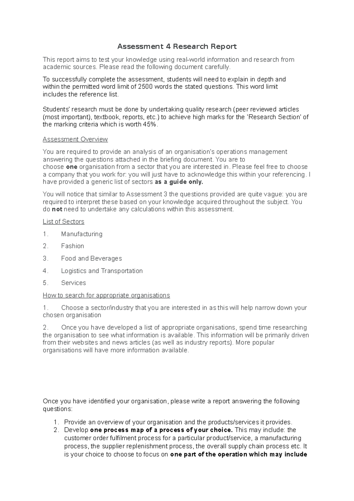 Briefing Document T 1 2022 - Assessment 4 Research Report This report ...