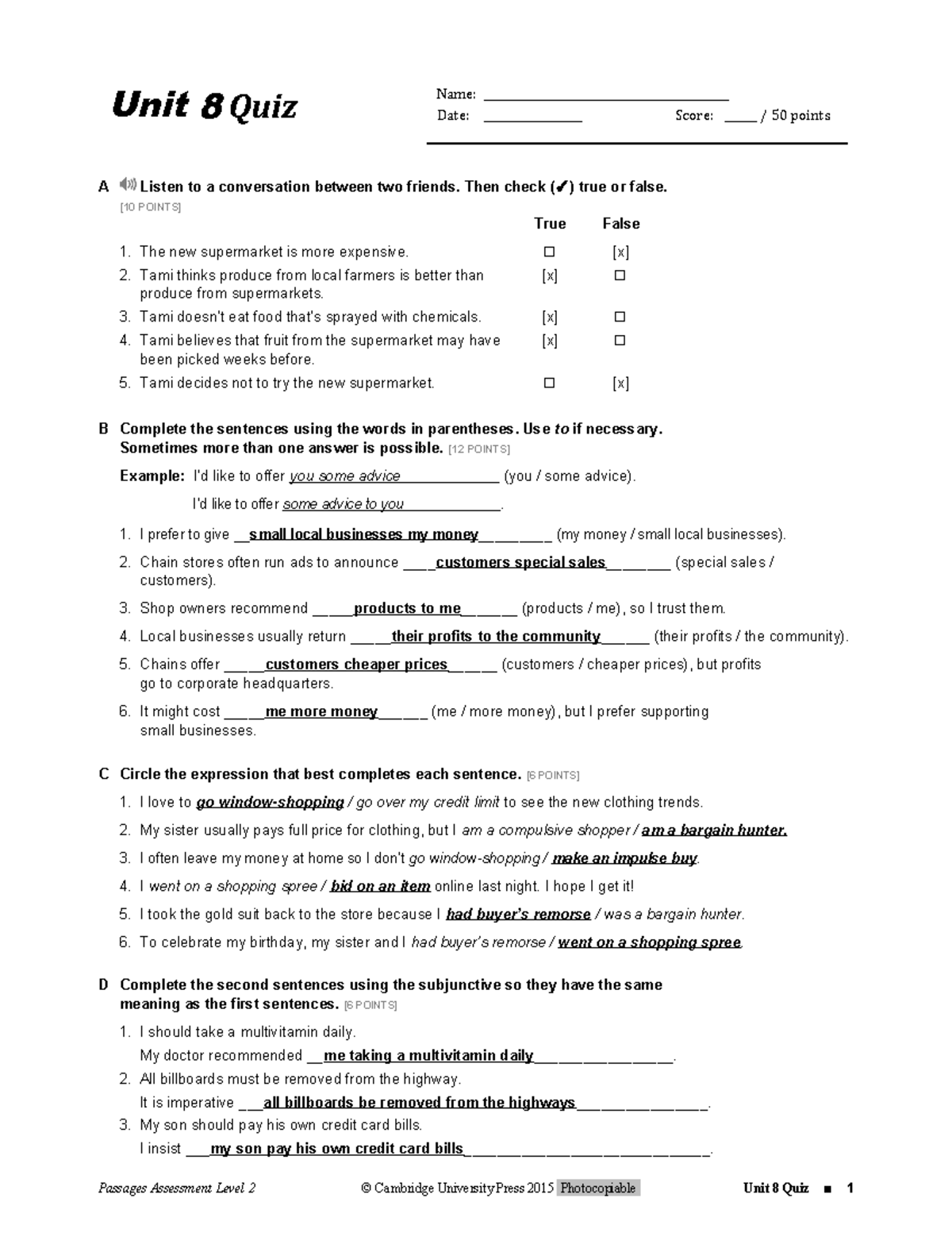 536760471 PAS3e L2 WQ U08 - Unit 8 Quiz Name