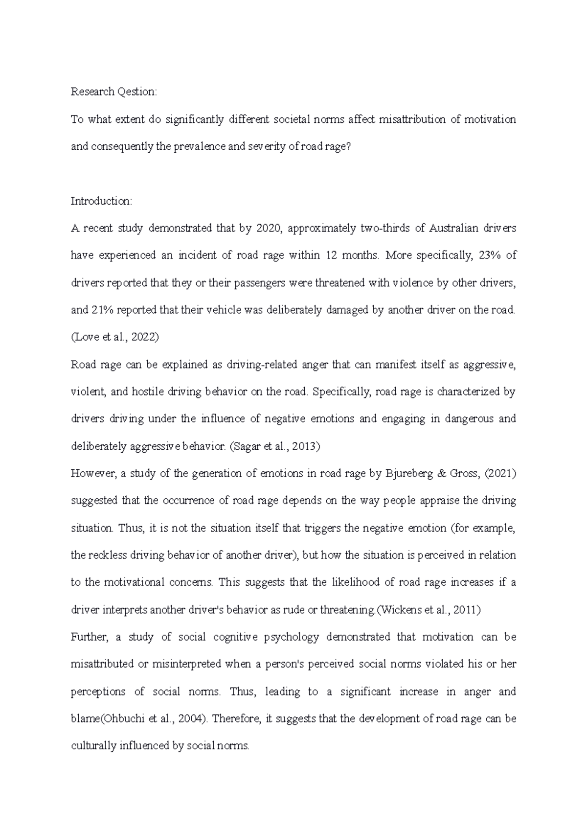 Think Tank Write-up Assignment - Research Qestion: To what extent do ...