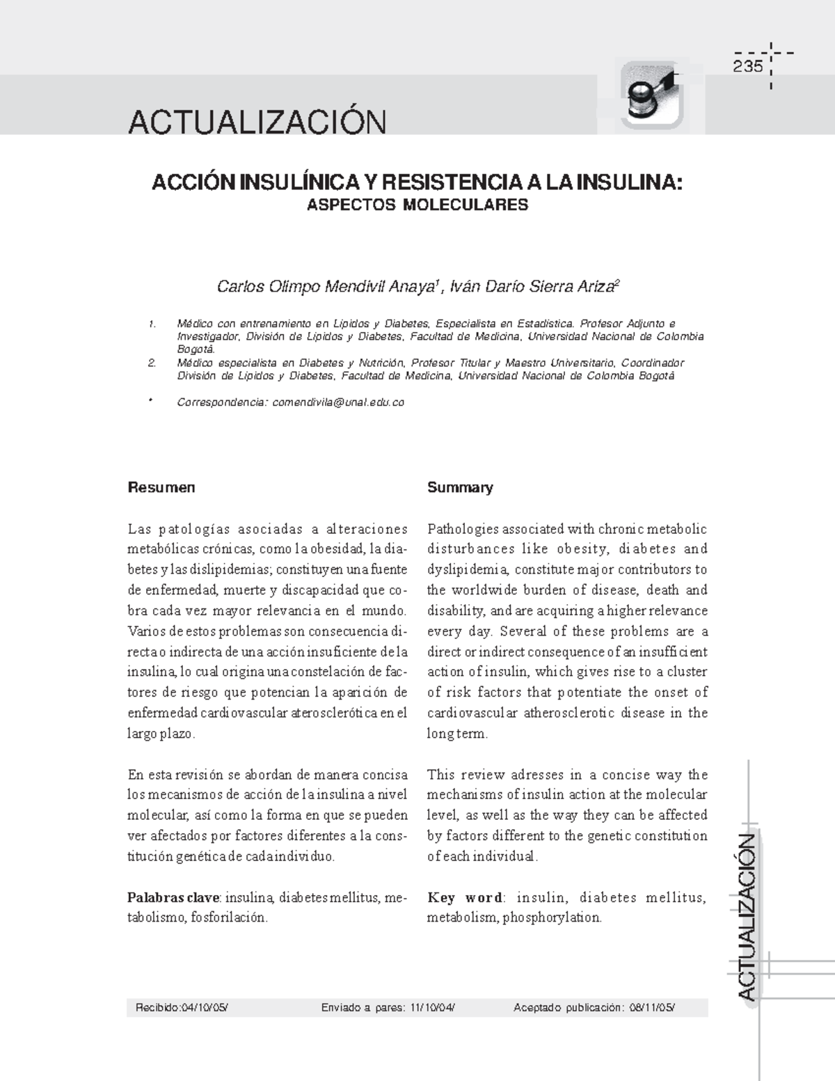 Receptorrrrrrrr - receptor - ACTUALIZACIÓN Rev Fac Med Univ Nac Colomb ...