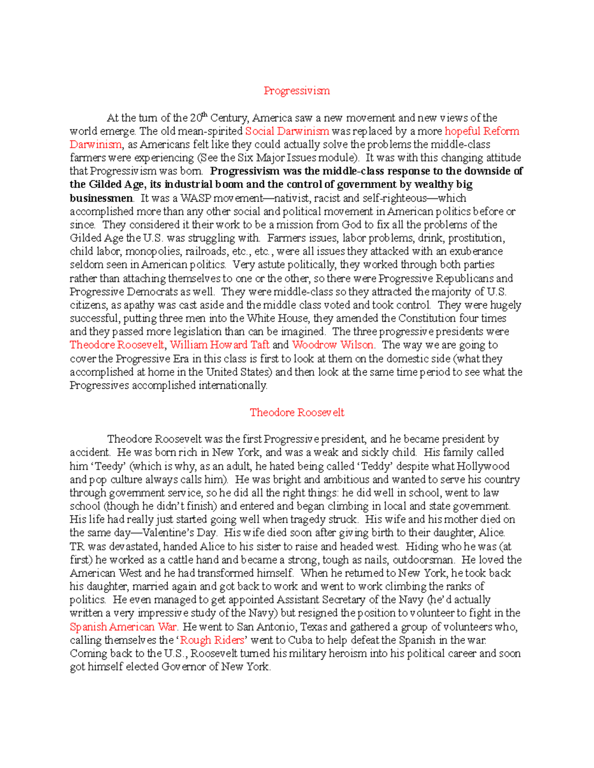 Progressivism - Progressivism At the turn of the 20th Century, America ...