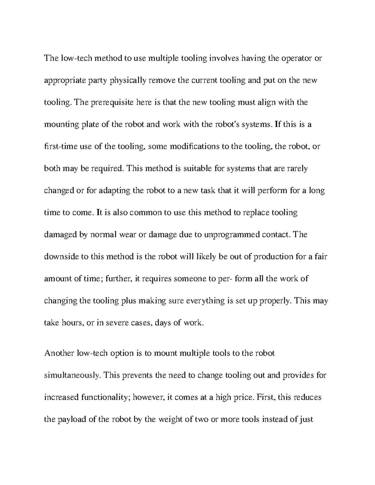 The low-tech method - Lecture notes 9 - The low-tech method to use ...